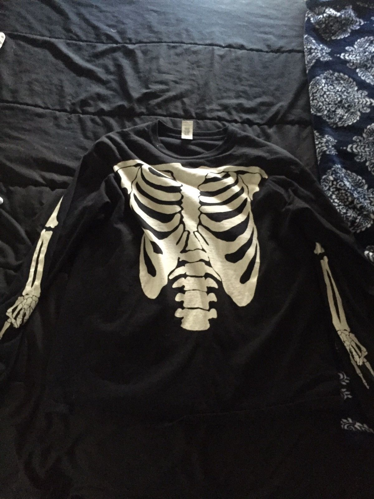 Playboi Carti Playboi Carti Die Lit Merch Black Skeleton Long Sleeve ...