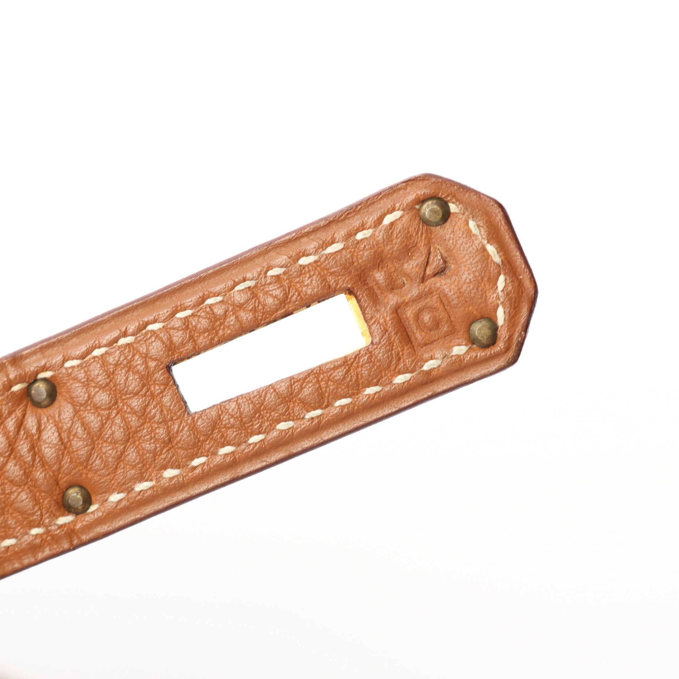 Hermes Hermes Birkin 35 Gold Handbag Togo Light Brown Hardware C Stamp ...