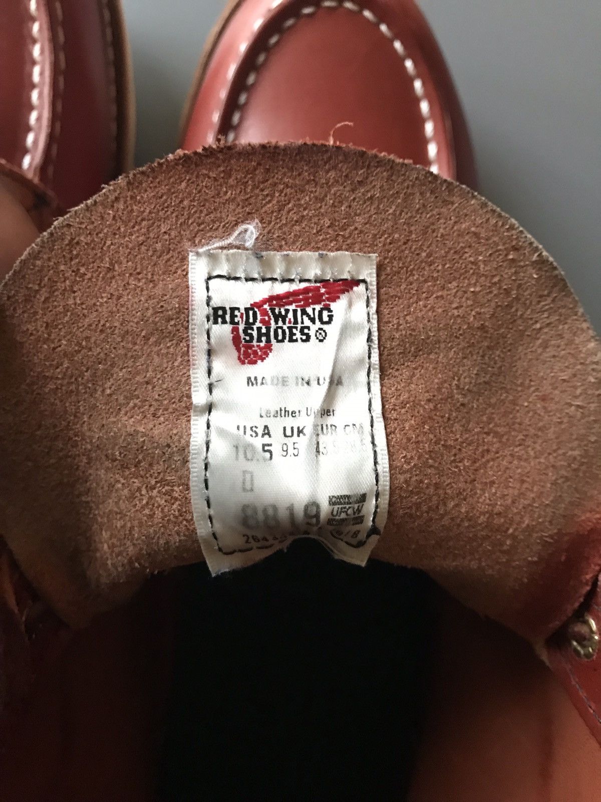 Red Wing 8819 6” Moc In Oro Russet Portage/Abilene Roughout Leather ...