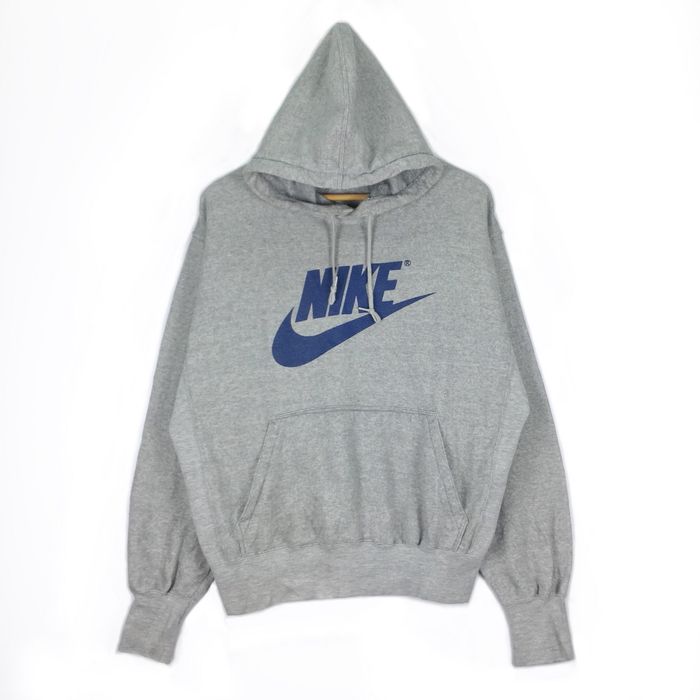 Nike Vintage Nike Grey Tag Big Logo Hoodie | Grailed