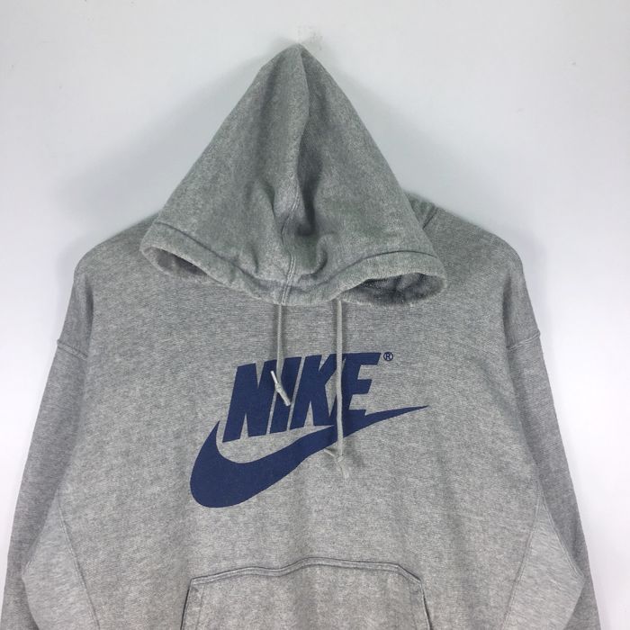 Nike Vintage Nike Grey Tag Big Logo Hoodie | Grailed