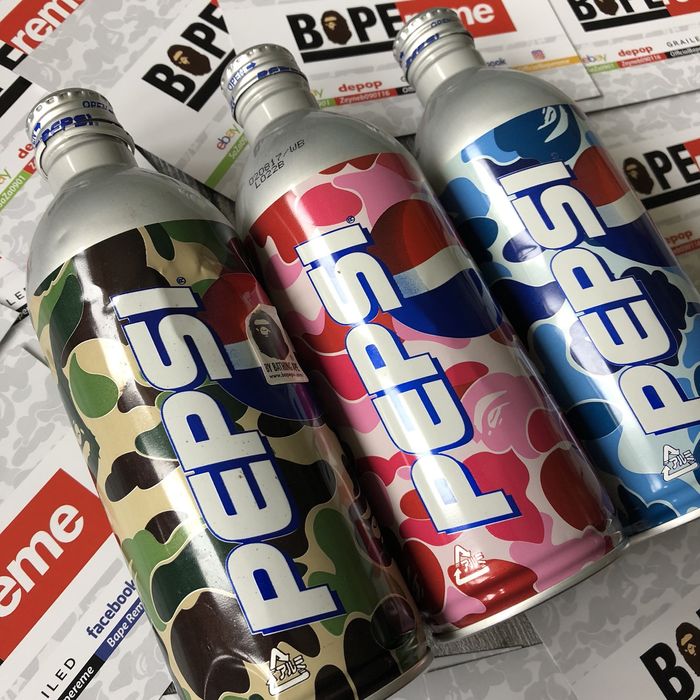 Bape Bape X Pepsi Bottles Set Of 3 | Grailed