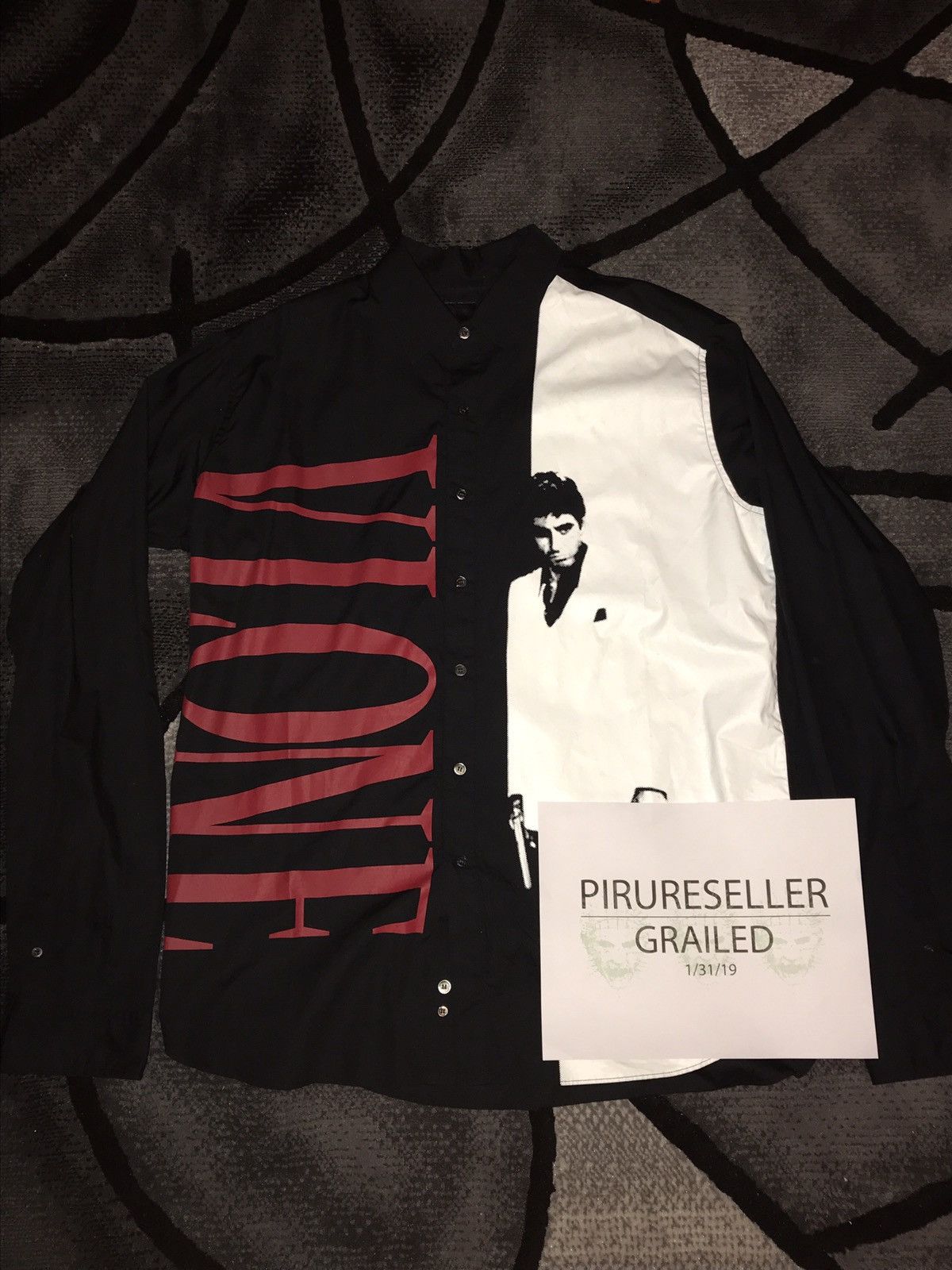 Vlone VLONE Scarface Collar Shirt | Grailed