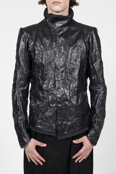 Devoa Tailored Metallic Cow Leather Jacket | Grailed
