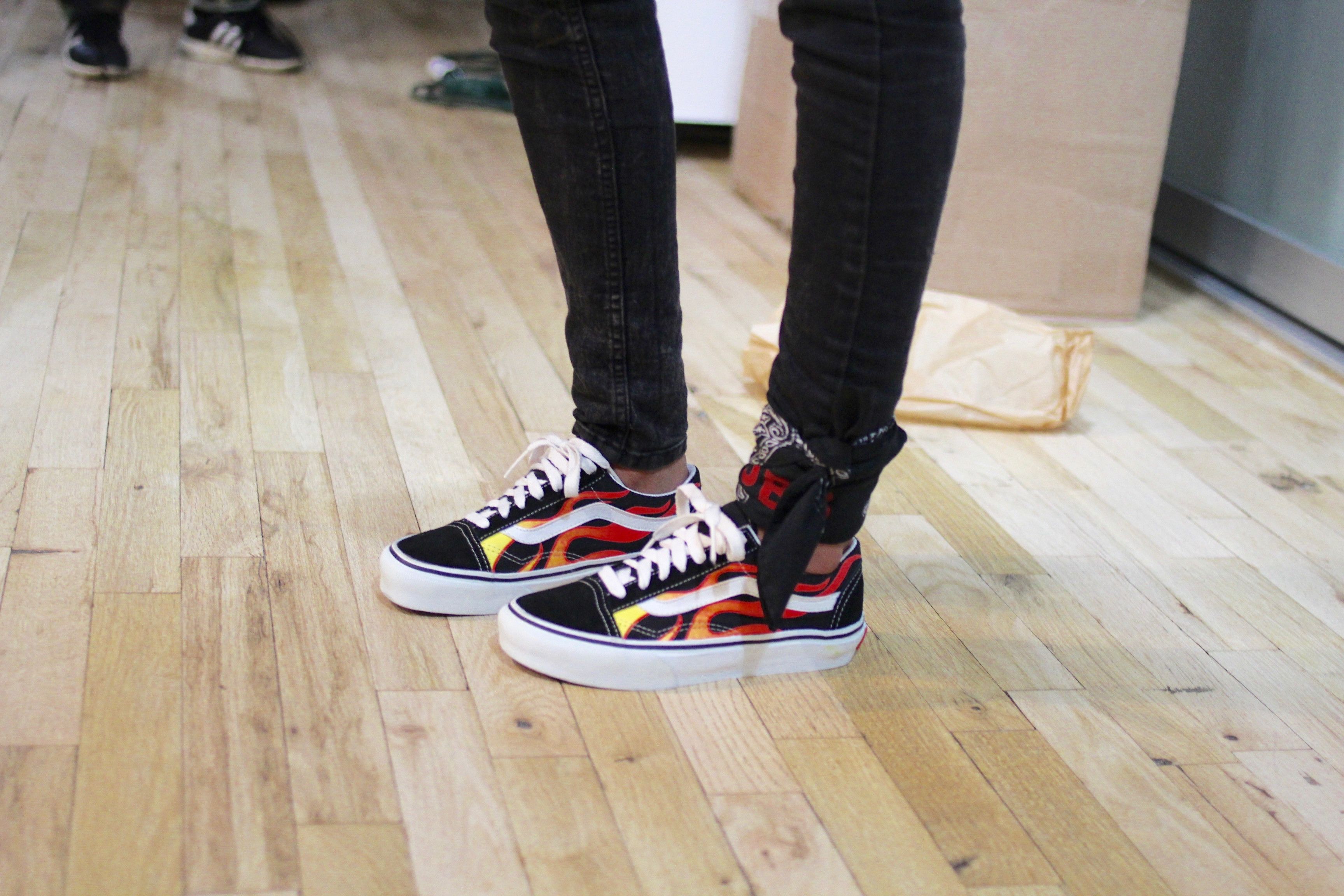 Vans Fire Flames | Grailed