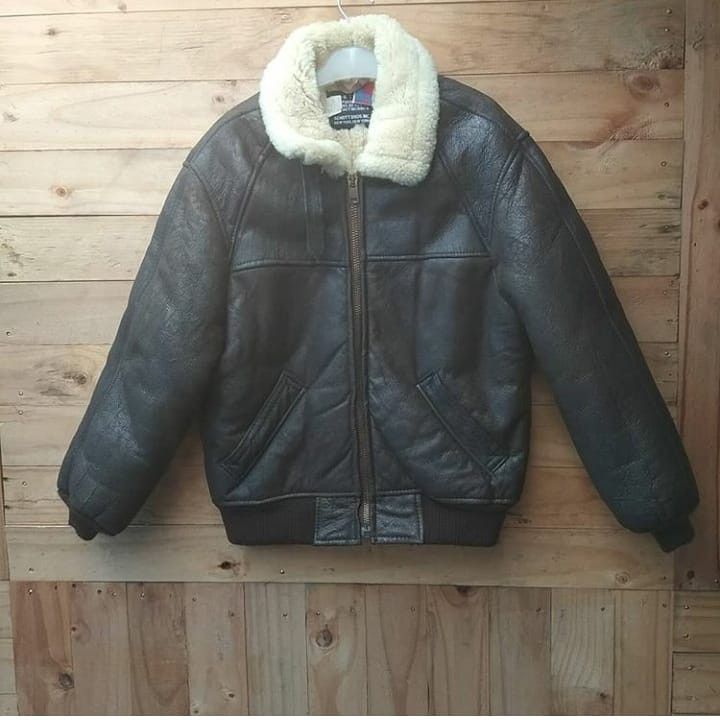 Schott SCHOTT NYC LEATHER TYPE B6 SHEEPSKINS FLIGHT JACKET | Grailed