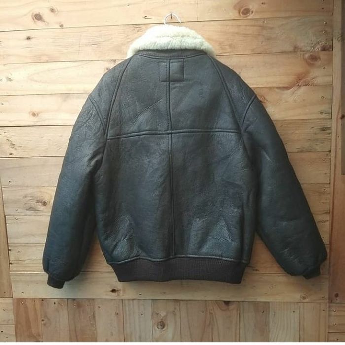 Schott SCHOTT NYC LEATHER TYPE B6 SHEEPSKINS FLIGHT JACKET | Grailed