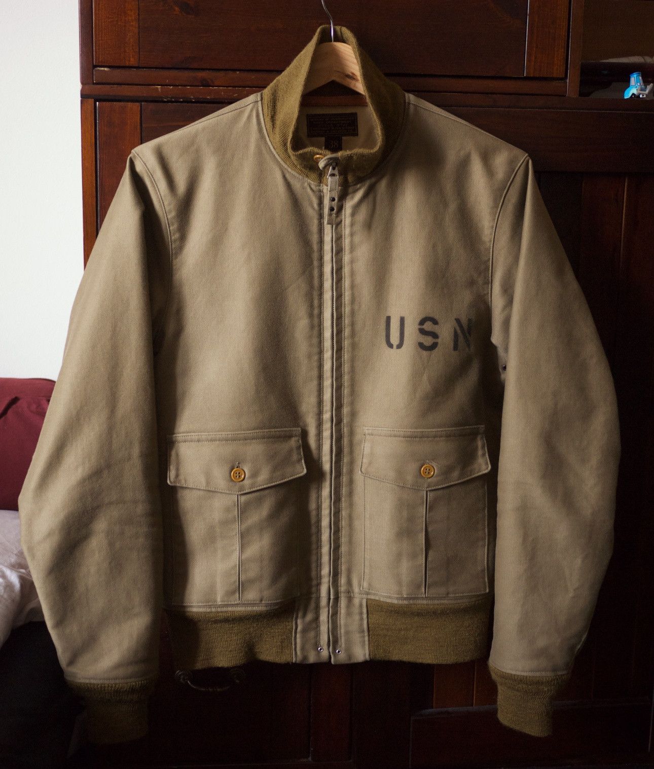 The Real McCoy's 37j1B 37j1 USN Flight Jacket | Grailed