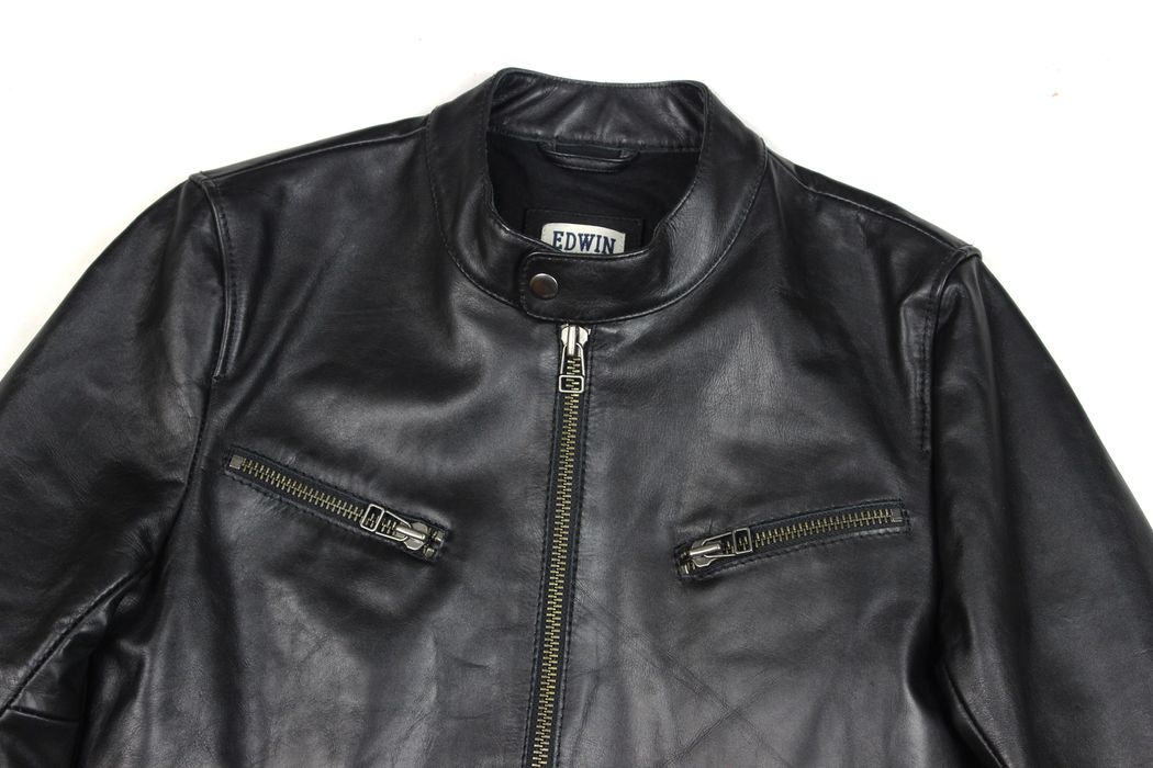 Edwin Edwin Trophy Leather Jacket | Grailed
