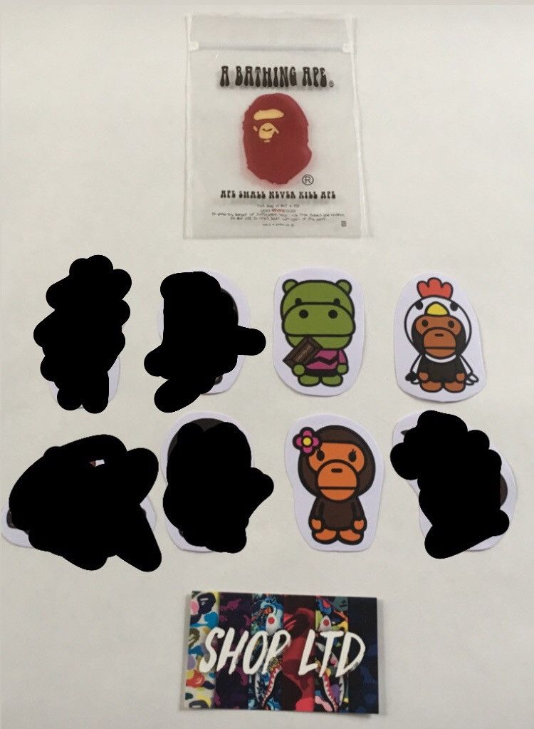 Bape A Bathing Ape Sticker Pack | Grailed