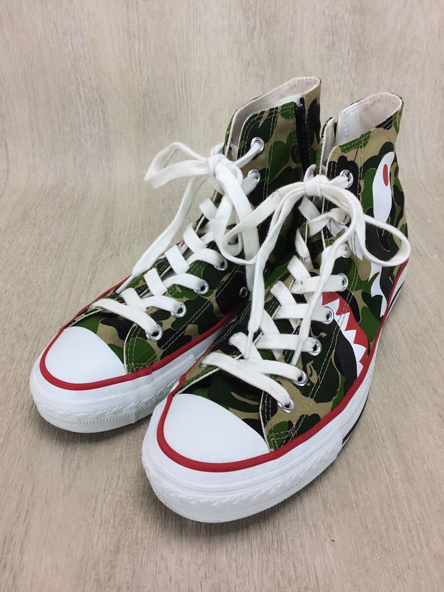 Bape Bape Apesta Bapesta Converse Hi-Top ABC Camo Shark Face | Grailed