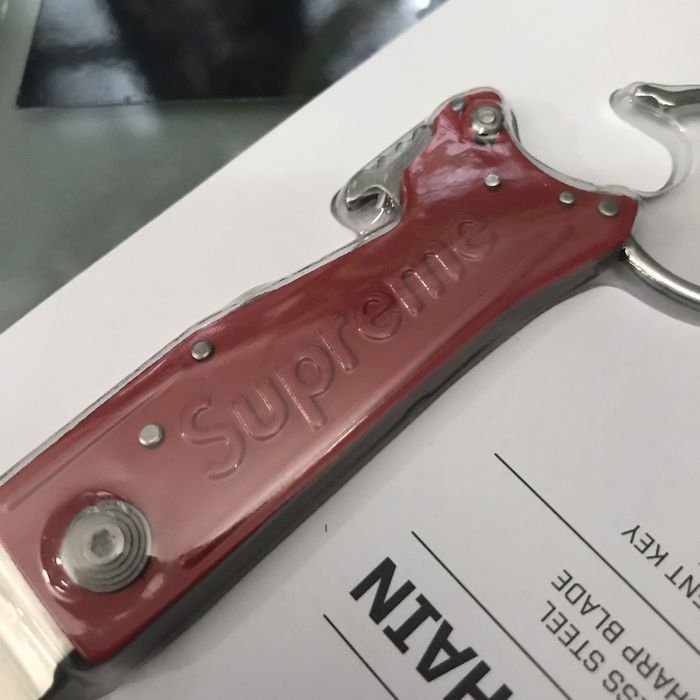 Supreme SOG Keytron Folding Knife Red | Grailed