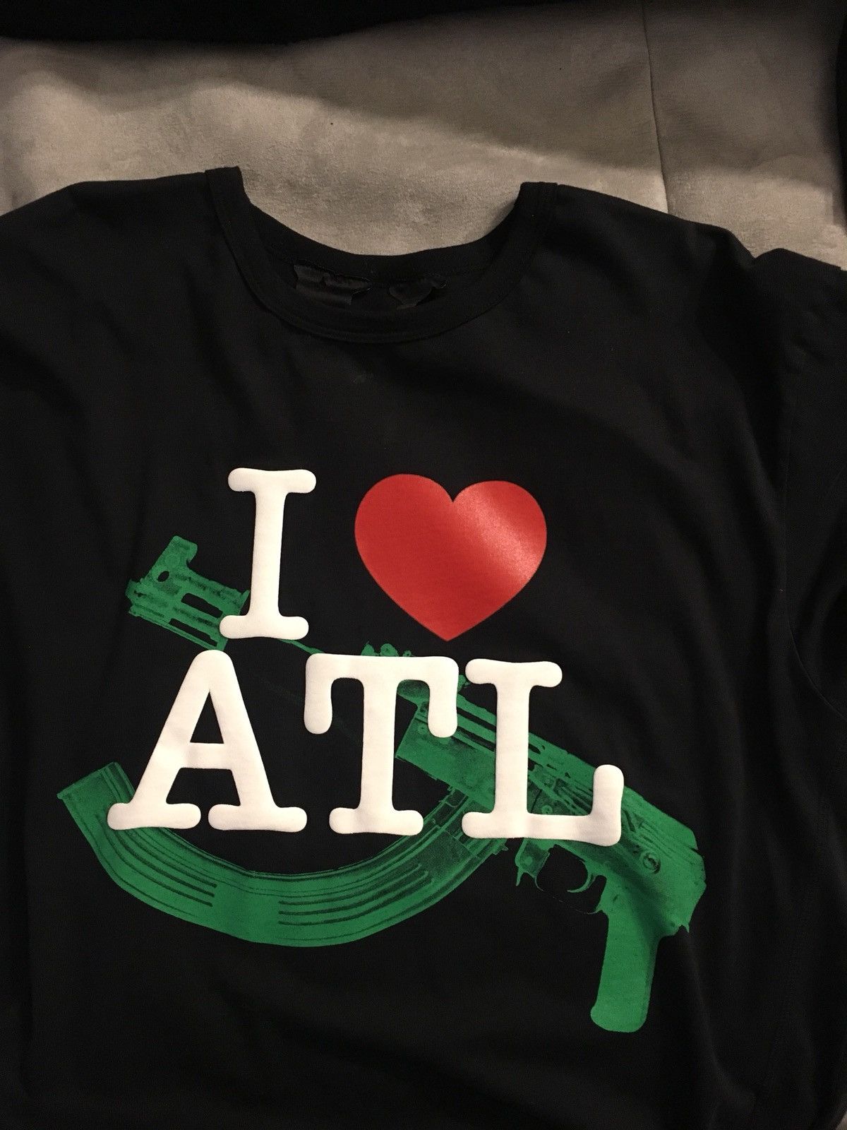 Vlone vlone i love atl shirt black | Grailed