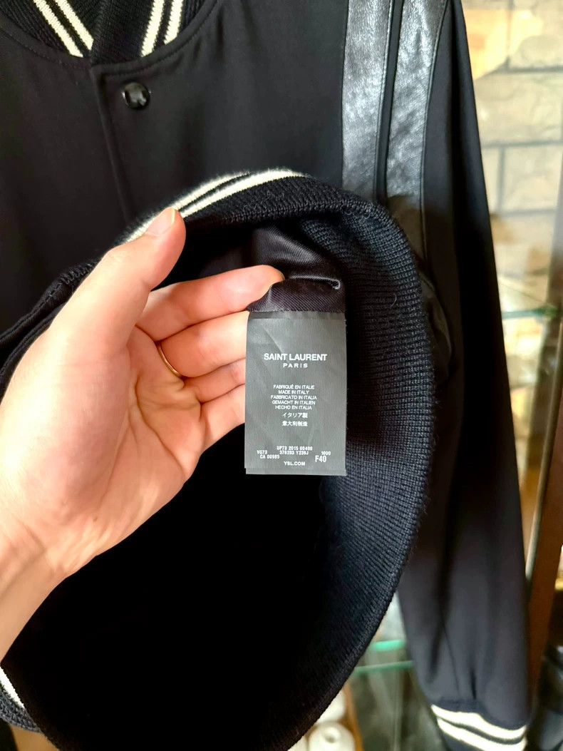 Saint Laurent Paris Saint Laurent Black Baseball Jacket | Grailed