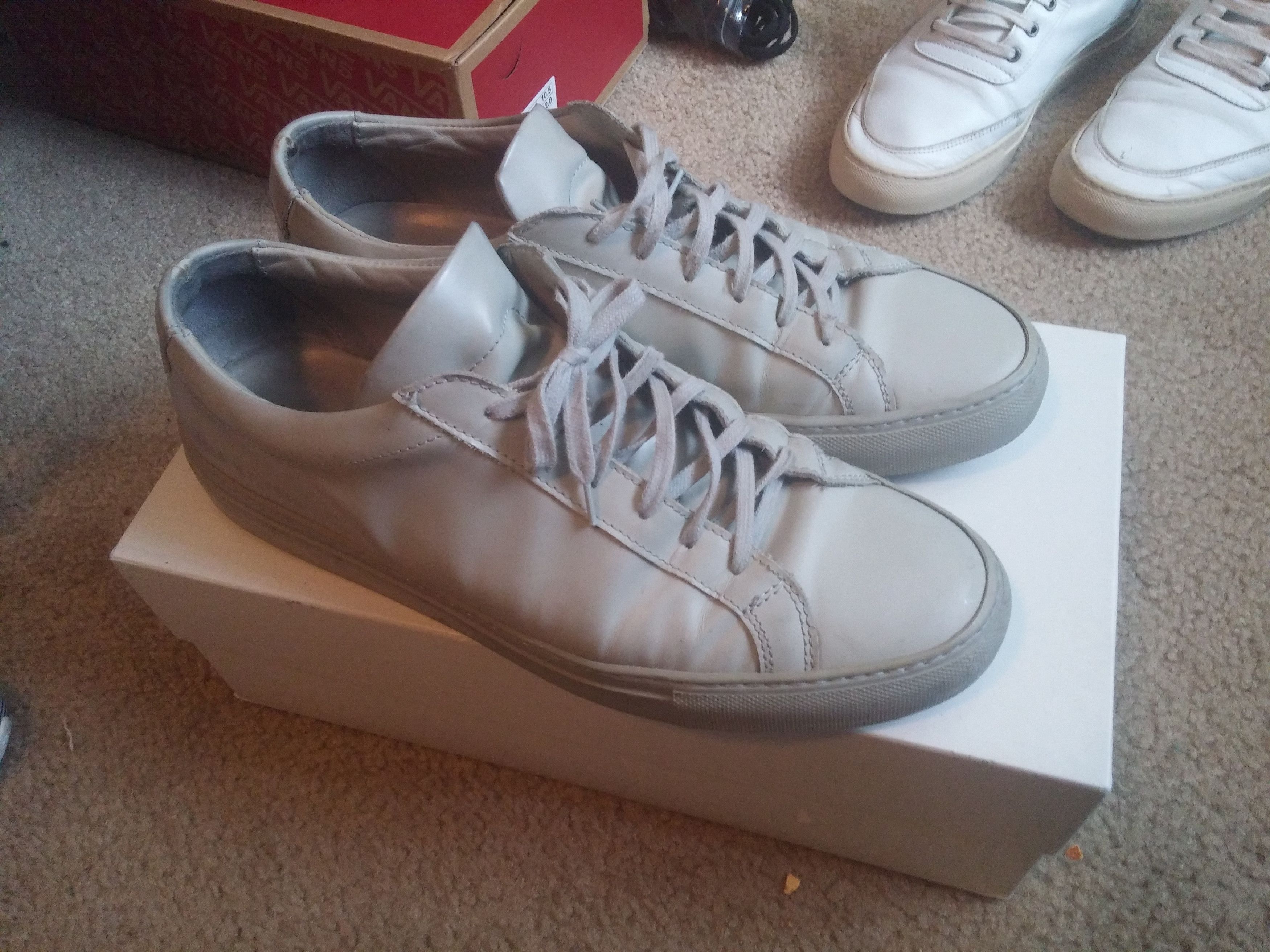 Common Projects Grey Achilles Low | Grailed