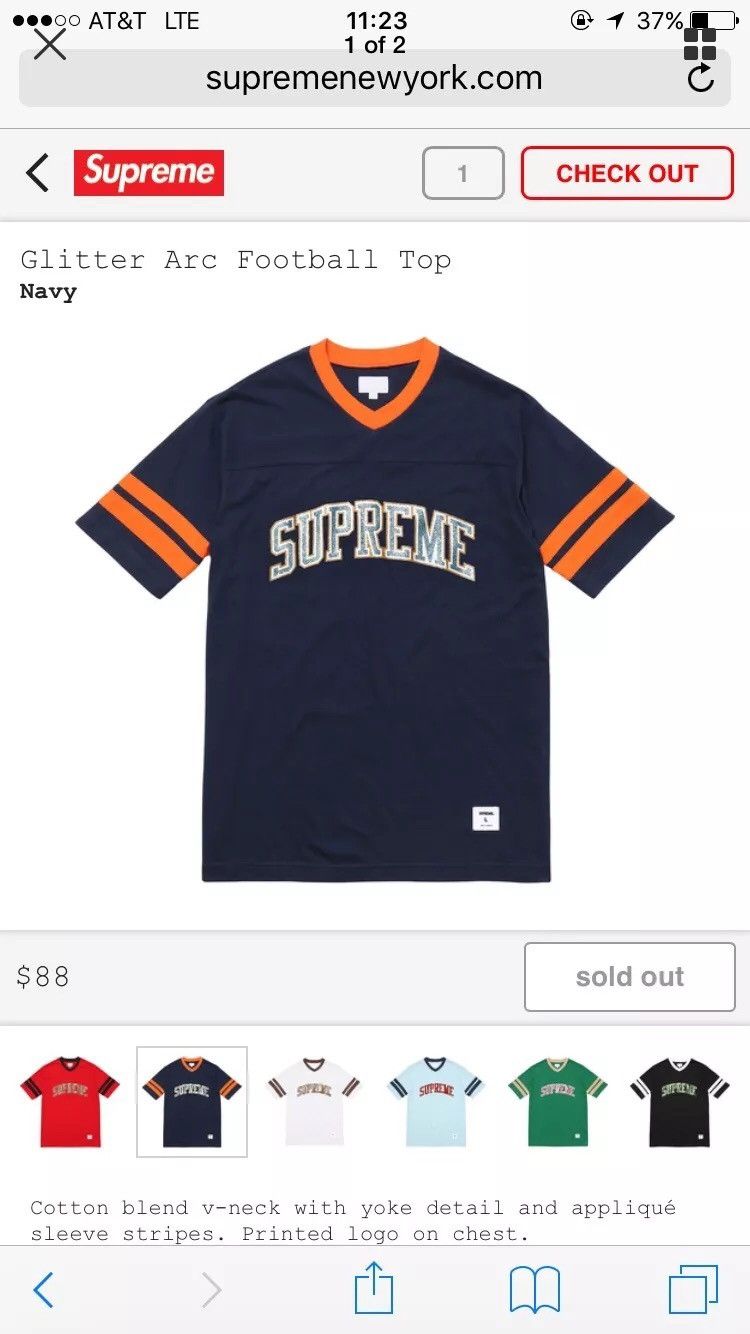 Supreme Football Jersey | Grailed