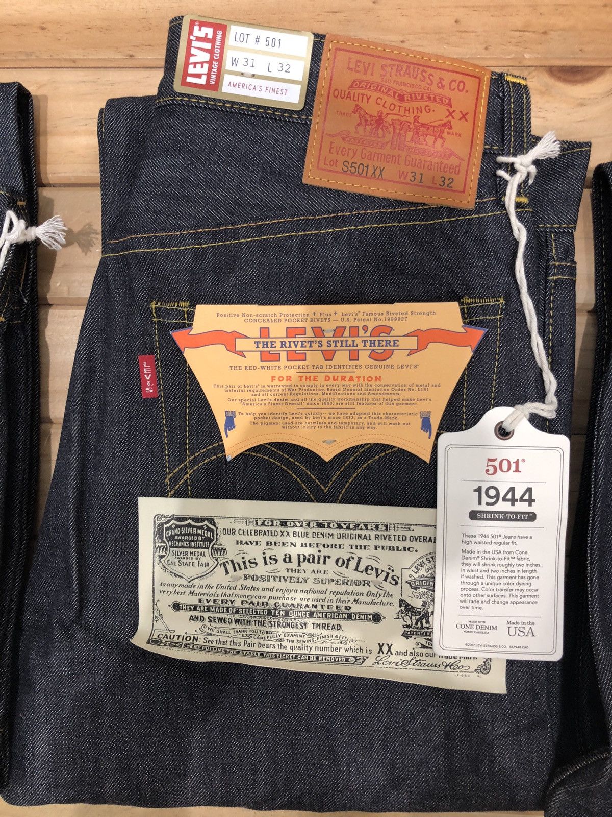 LVC × Levi's Vintage Clothing Levis Vintage Clothing LVC 1944 501 | Grailed