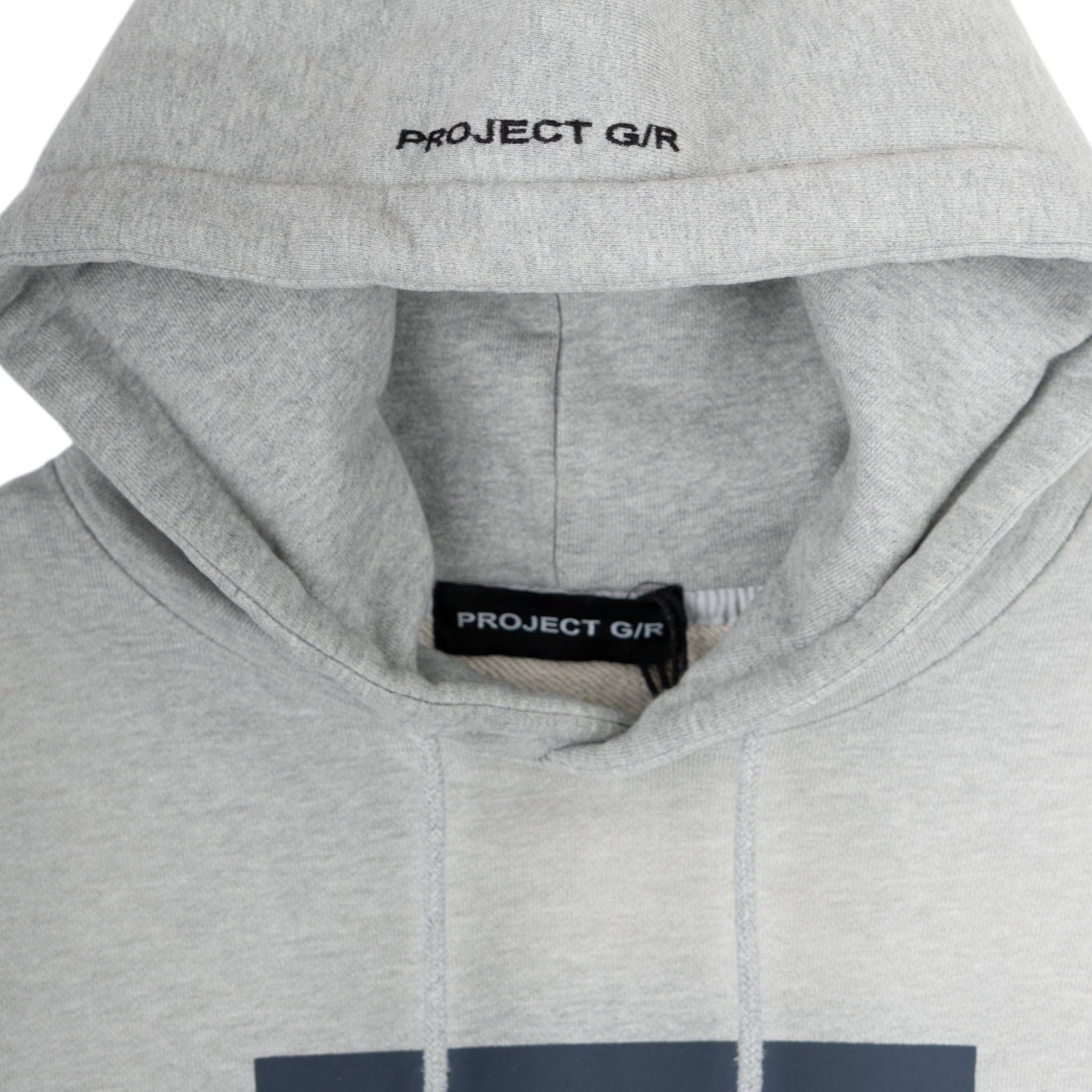 PROJECT G/R Project G/R God Versus Prayers Hooded Sweatshirt Grey | Grailed