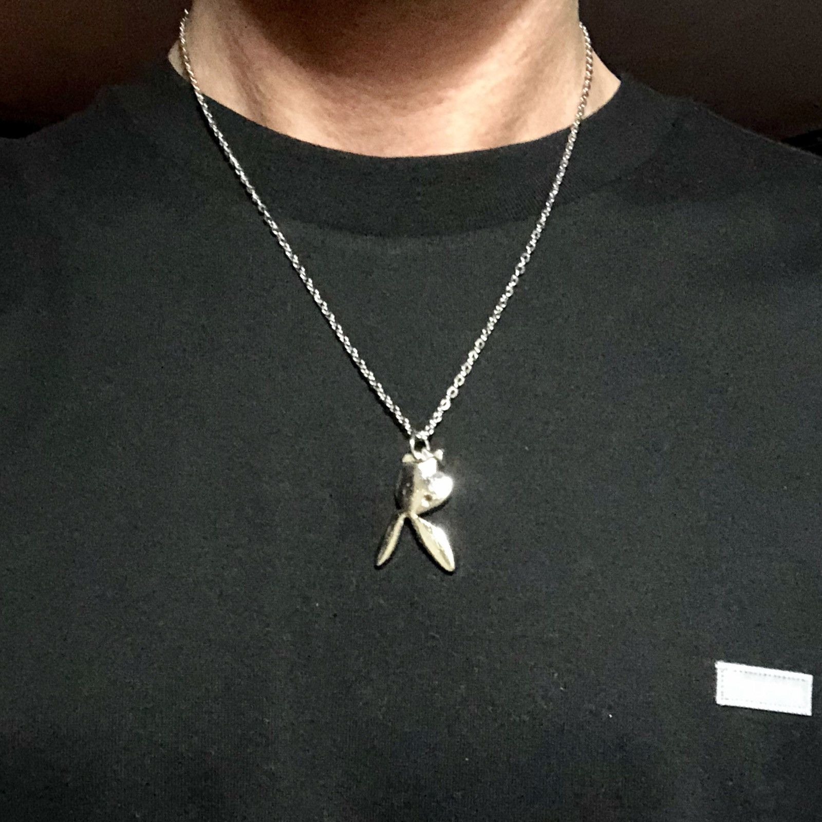Playboi Carti × Playboy Silver Playboi Carti Playboy Necklace | Grailed