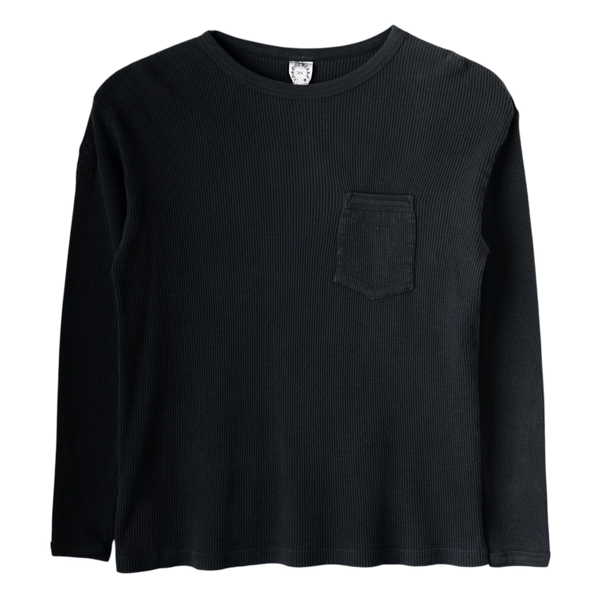 Chrome Hearts Embroidered Fuck You Logo Waffle Thermal Long Sleeve Tee ...