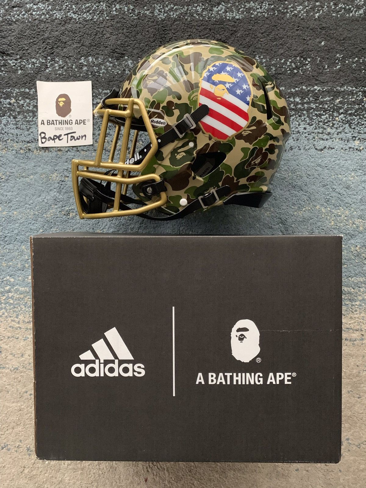 Adidas × Bape Bape X Adidas Football Helmet | Grailed