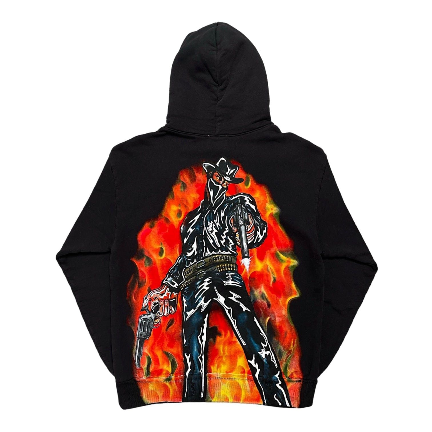 Warren Lotas Night Cowboy Fire Hooded Sweatshirt Black | Grailed