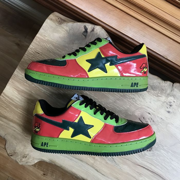 Bape Psyche Camo Bapesta #028 kanye pharrell roadsta baby milo | Grailed