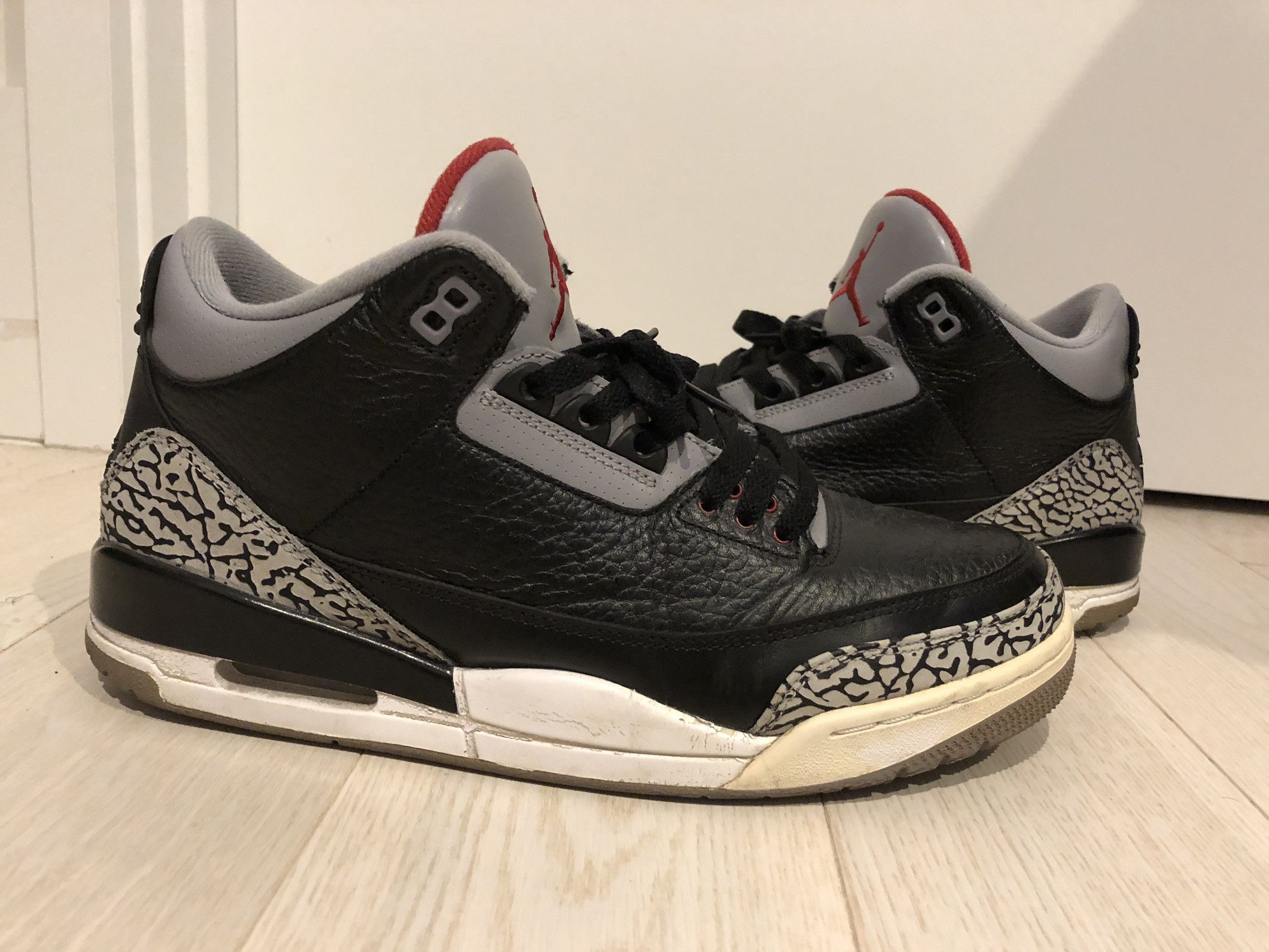 Nike Black Cement 3s | Grailed