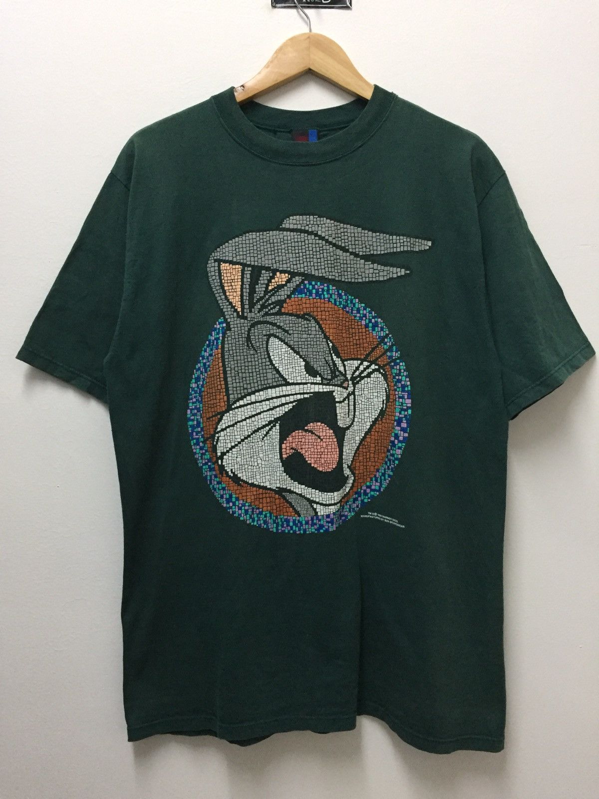 Vintage Vintage 1994 Warner Bros Big Logo T- Shirt /Warner Bros Made in ...