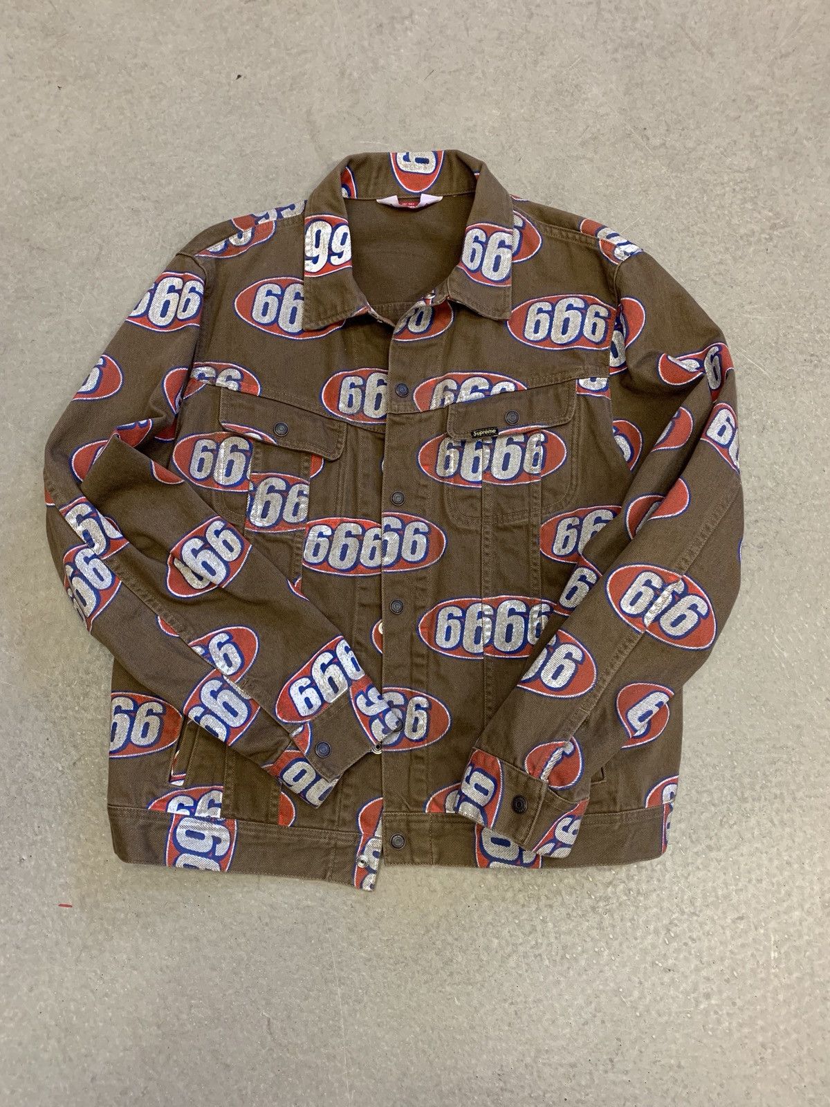 Supreme 666 denim jacket | Grailed