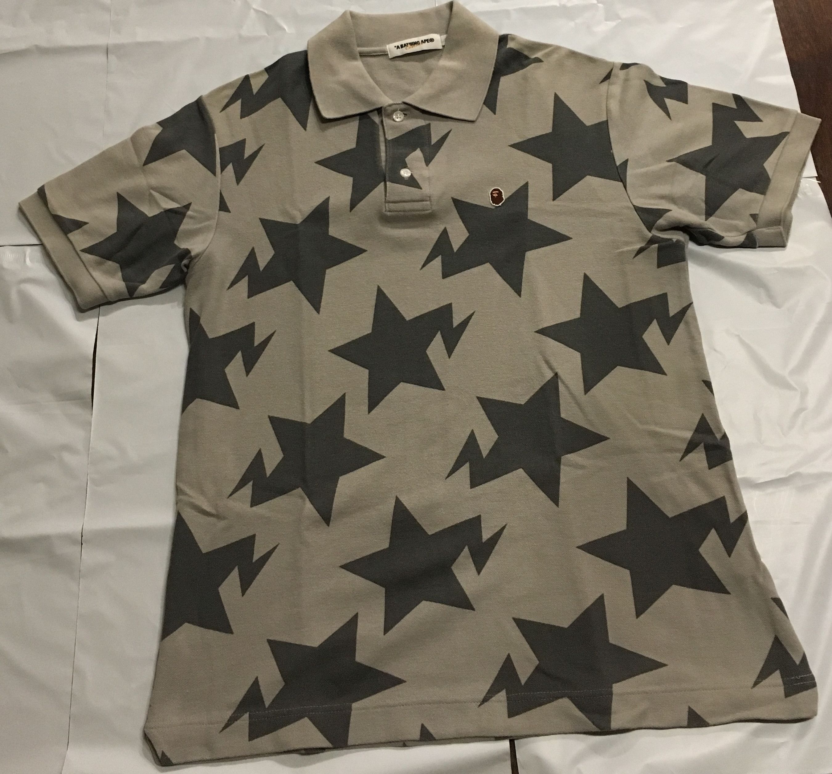 Bape Rare OG Bapesta Polo | Grailed