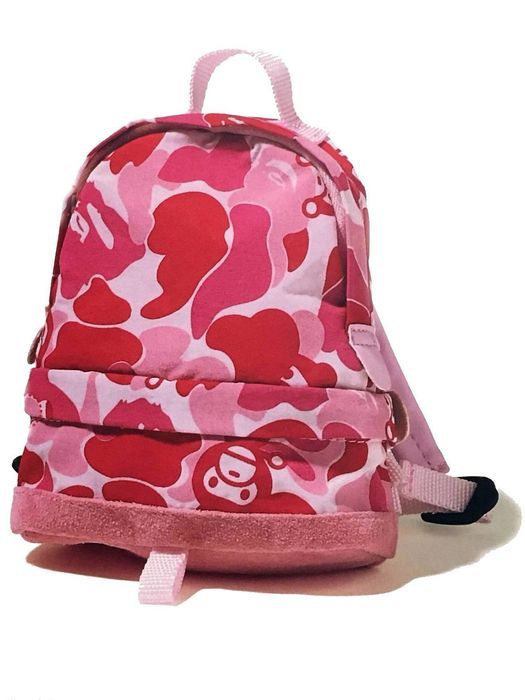 Bape Bape Pill Bag Backpack Pink Camo Baby Milo Dog Bag - A Bathing Ape ...