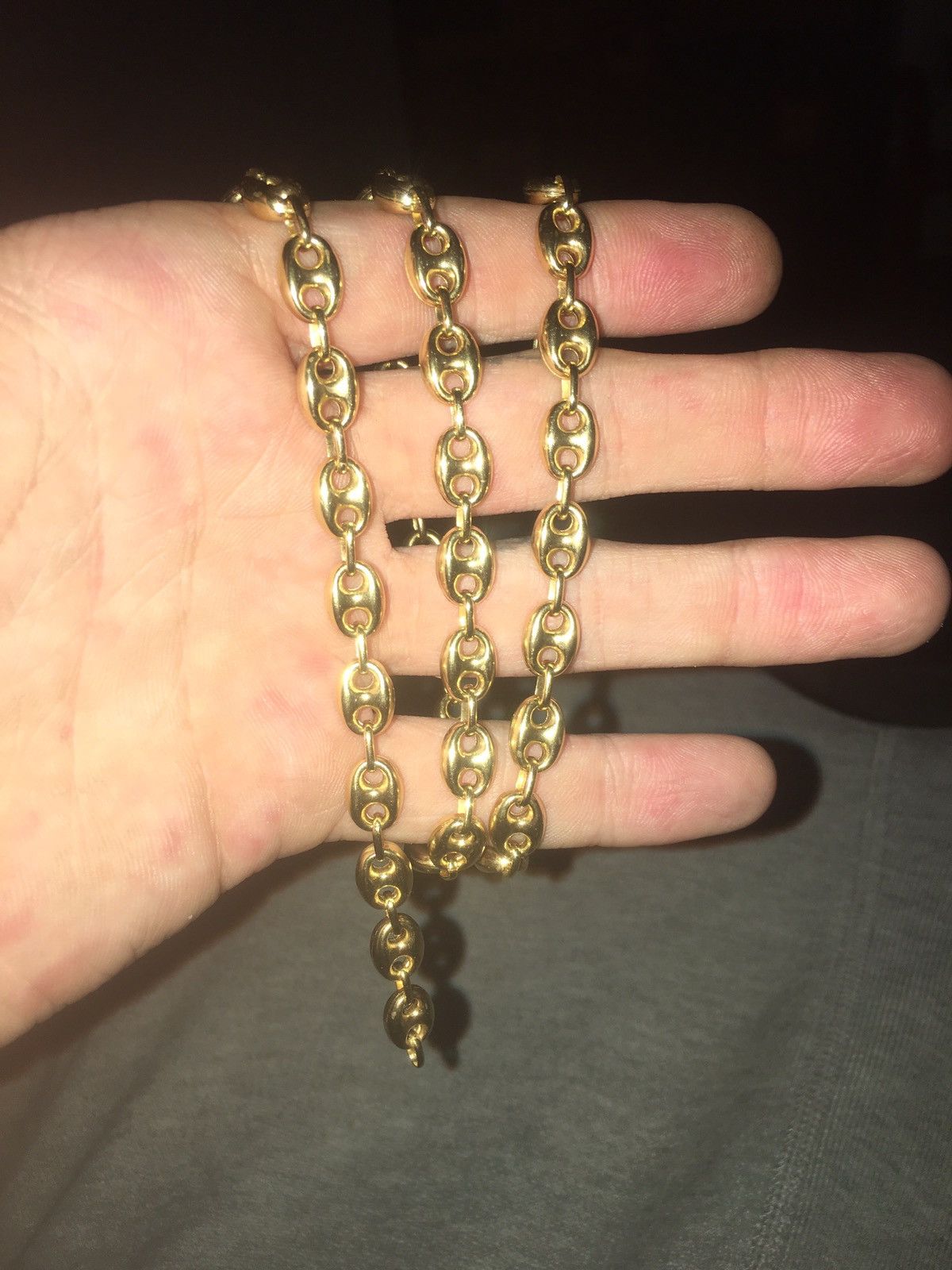 Gold Chain Gucci Puff Link 14kgold Chain | Grailed