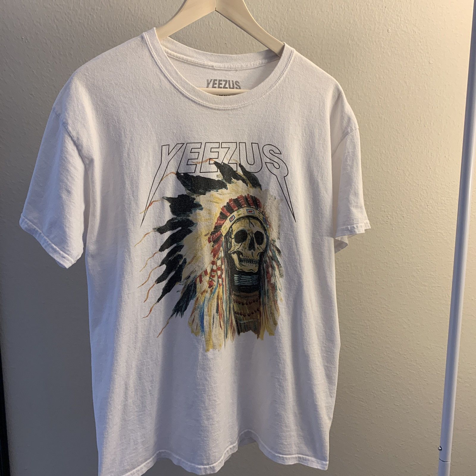 Kanye West × Wes Lang Yeezus Tour Native American Skelton | Grailed