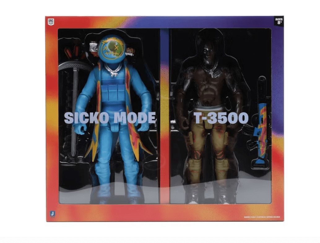 Travis Scott Travis Scott Cactus Jack Fortnite 12" Action Figure Duo ...