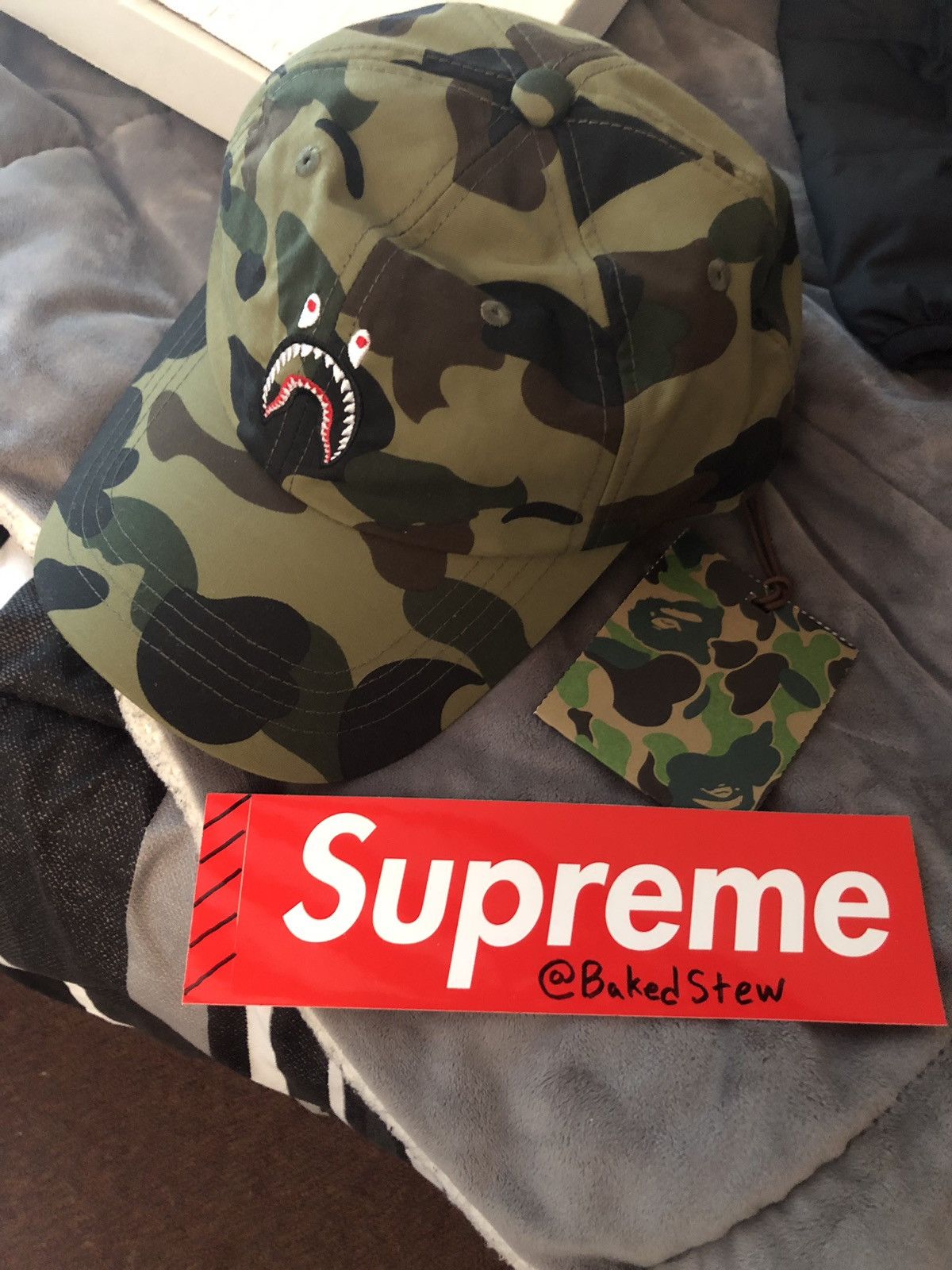 Bape Pusha T’s 1st Camo Shark Hat | Grailed