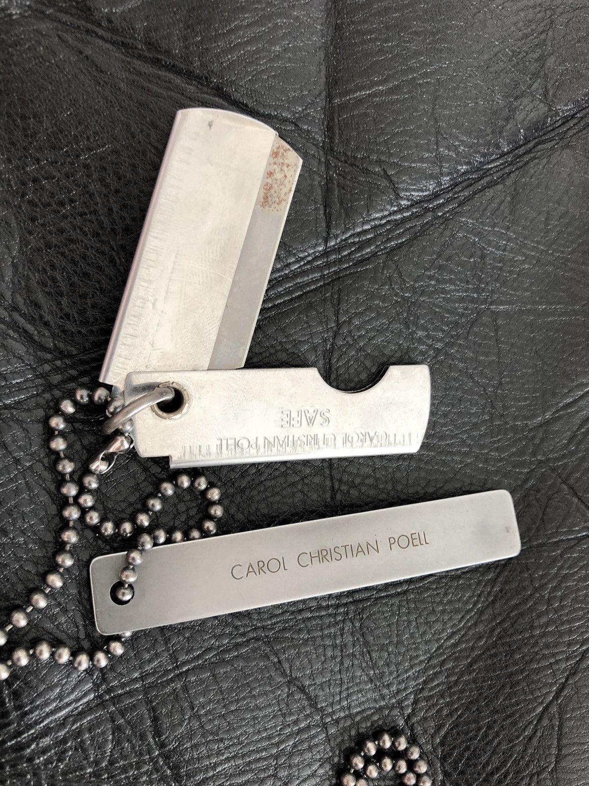Carol Christian Poell RAZOR BLADE NECKLACE | Grailed Carol Christian Poell RAZOR BLADE NECKLACE | Grailed