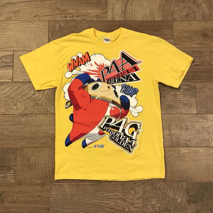 Nintendo 2012 Yellow ATLUS Persona 4 Arena P4A T-Shirt | Grailed
