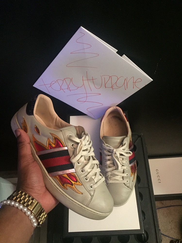 Gucci Gucci Ace Flame | Grailed