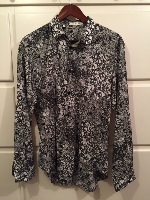 Sandro Button-down Sandro Shirt With Marbled Print | Grailed Sandro Button-down Sandro Shirt With Marbled Print | Grailed