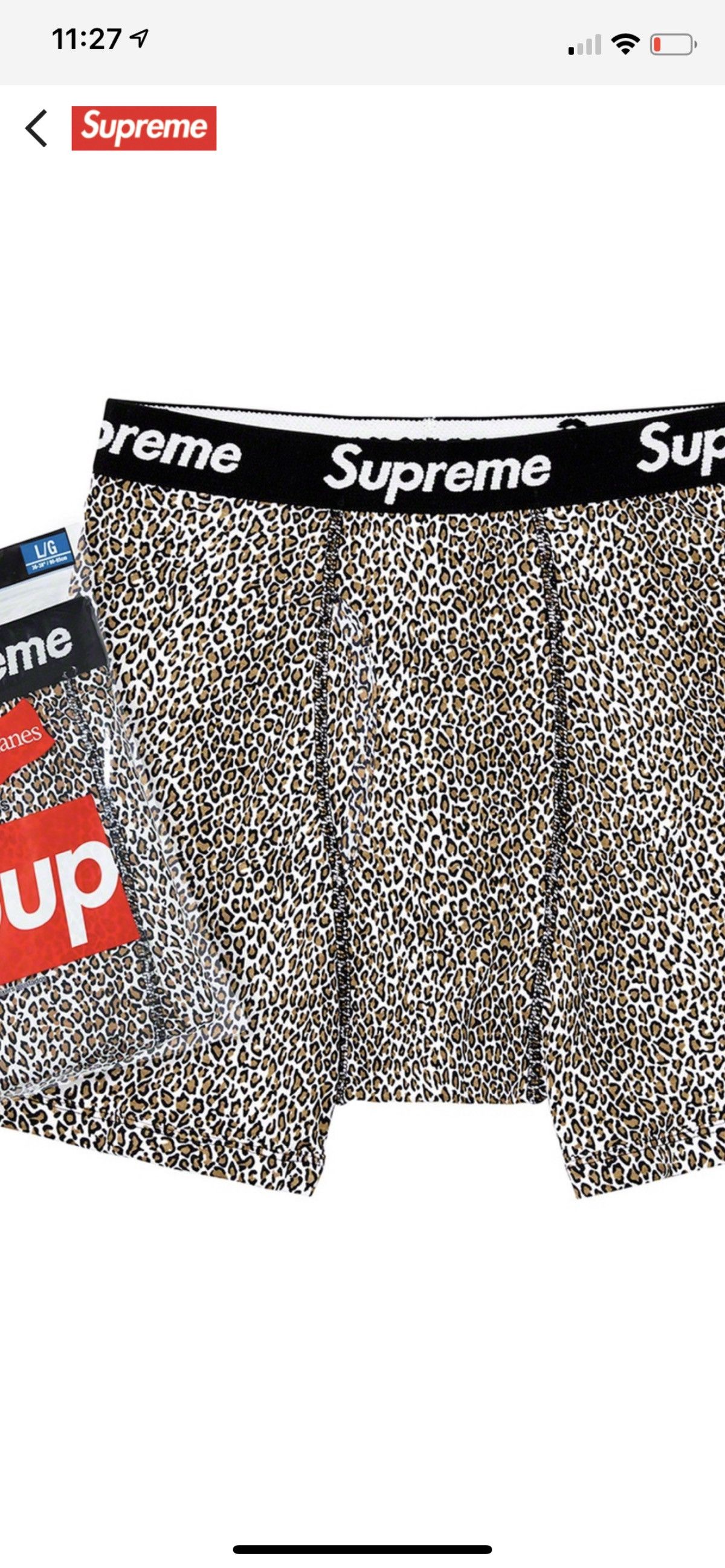 Supreme Cheetah Boxers | Grailed