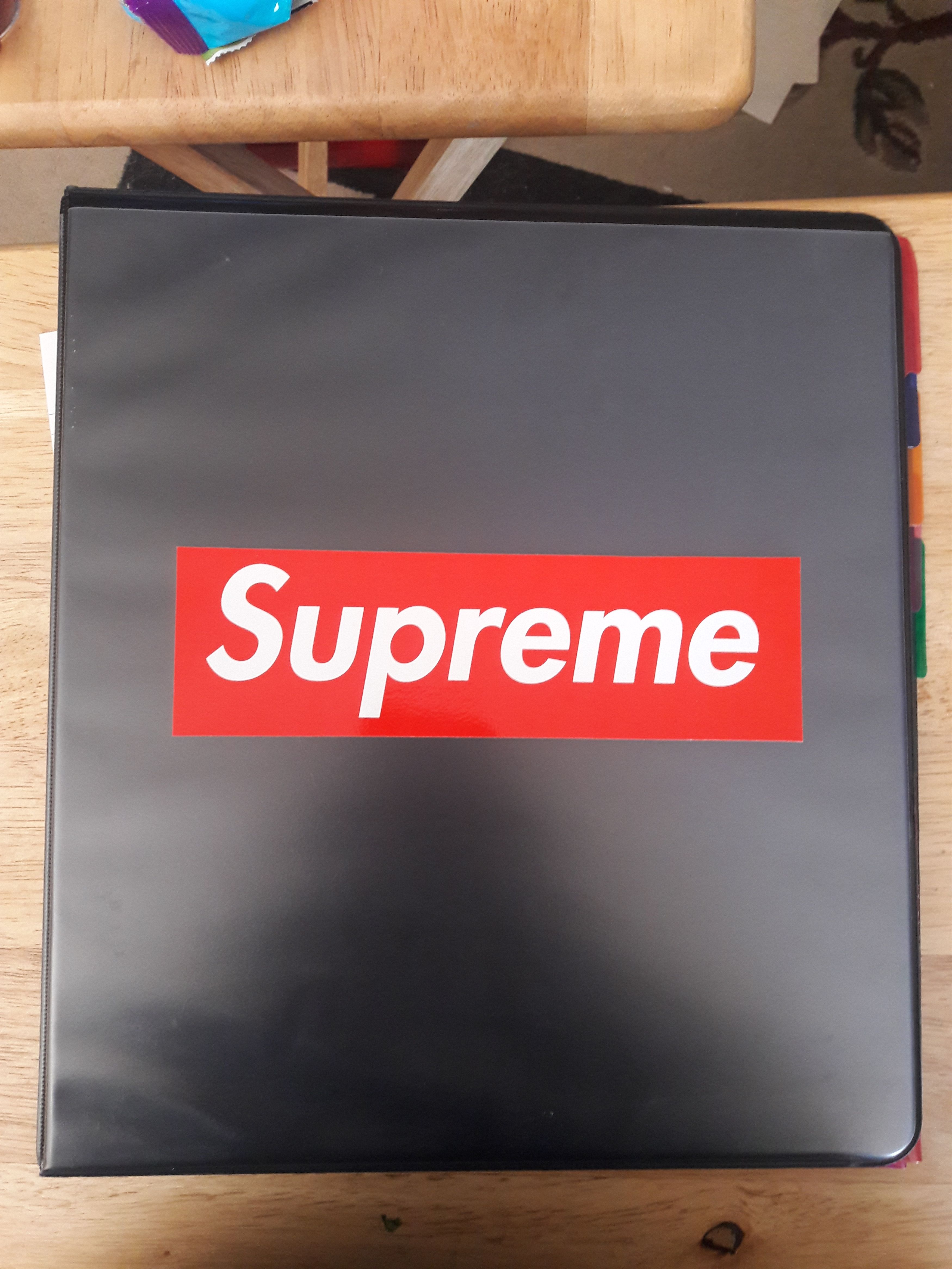 Supreme VERY RARE Supreme Binder | Grailed