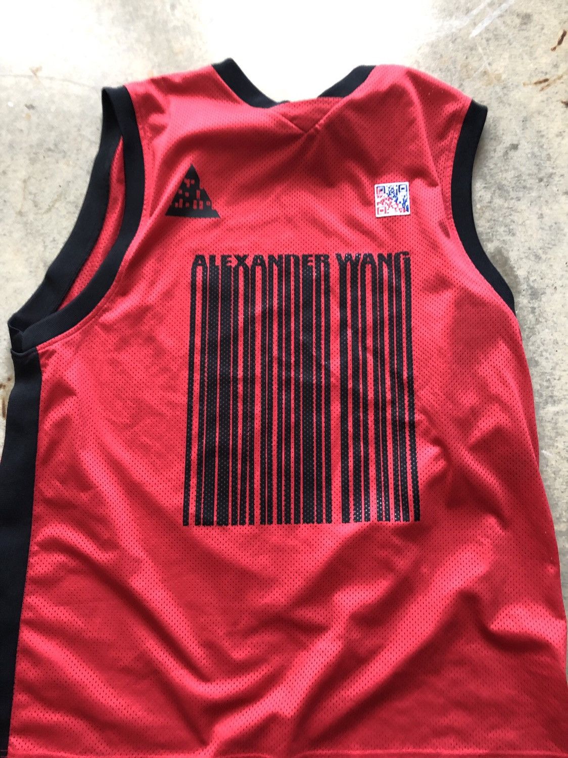 Alexander Wang Barcode basketball jersey | Grailed