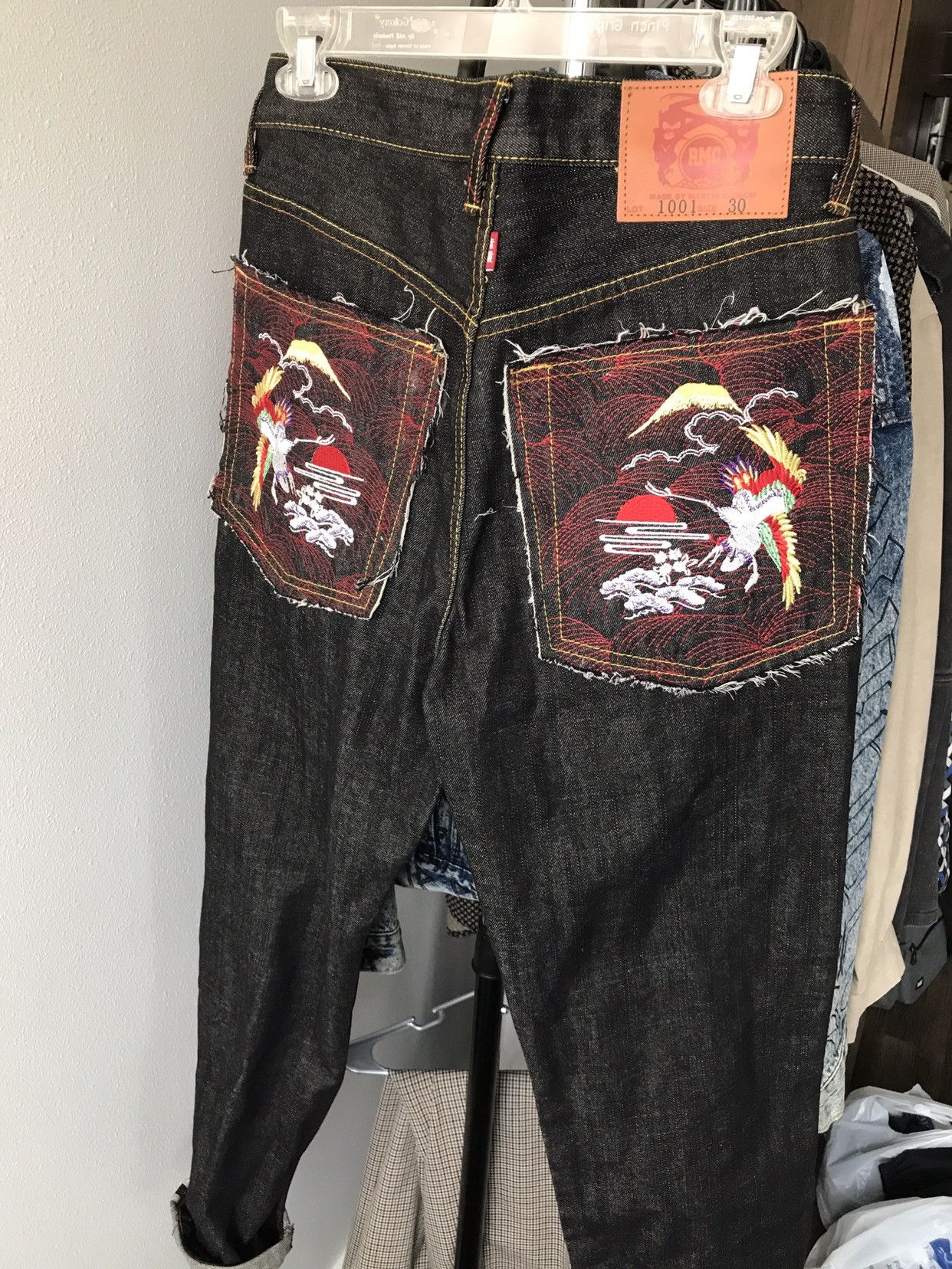 Red Monkey Company Baggy Raw Japanese Denim Jeans | Grailed