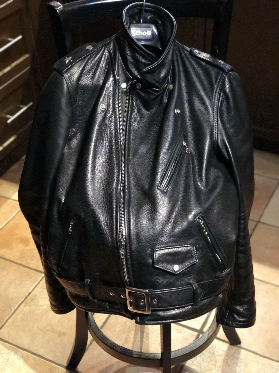 Schott 519 Leather Biker Jacket | Grailed