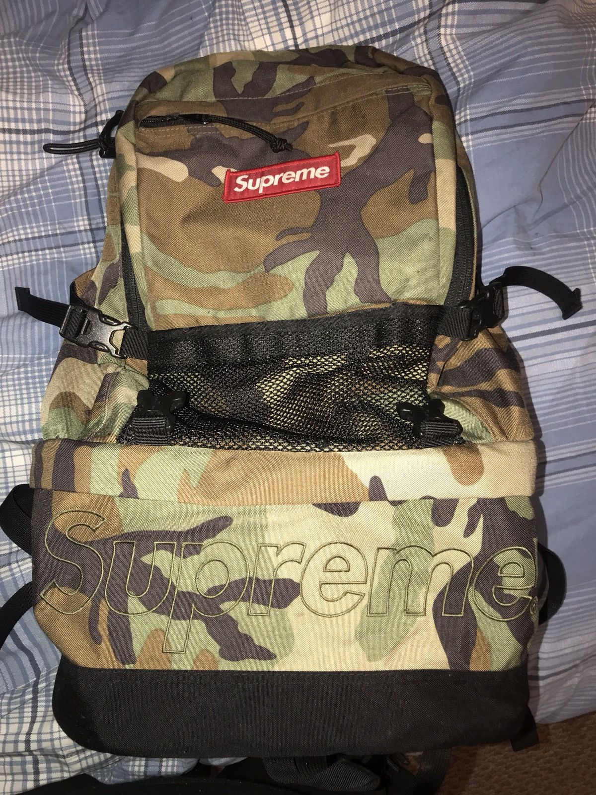 Supreme Camo bag / backpack / book bag | Grailed
