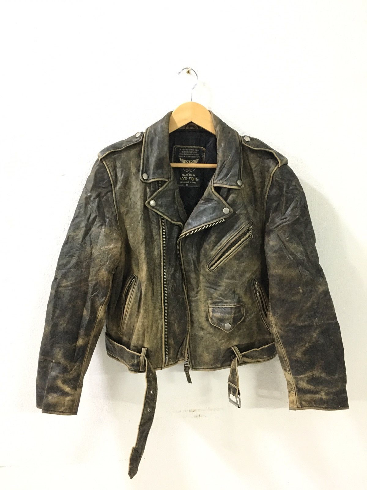 Leather Jacket × Vintage Vintage 80s Biker Jacket Vintage Jacket ...