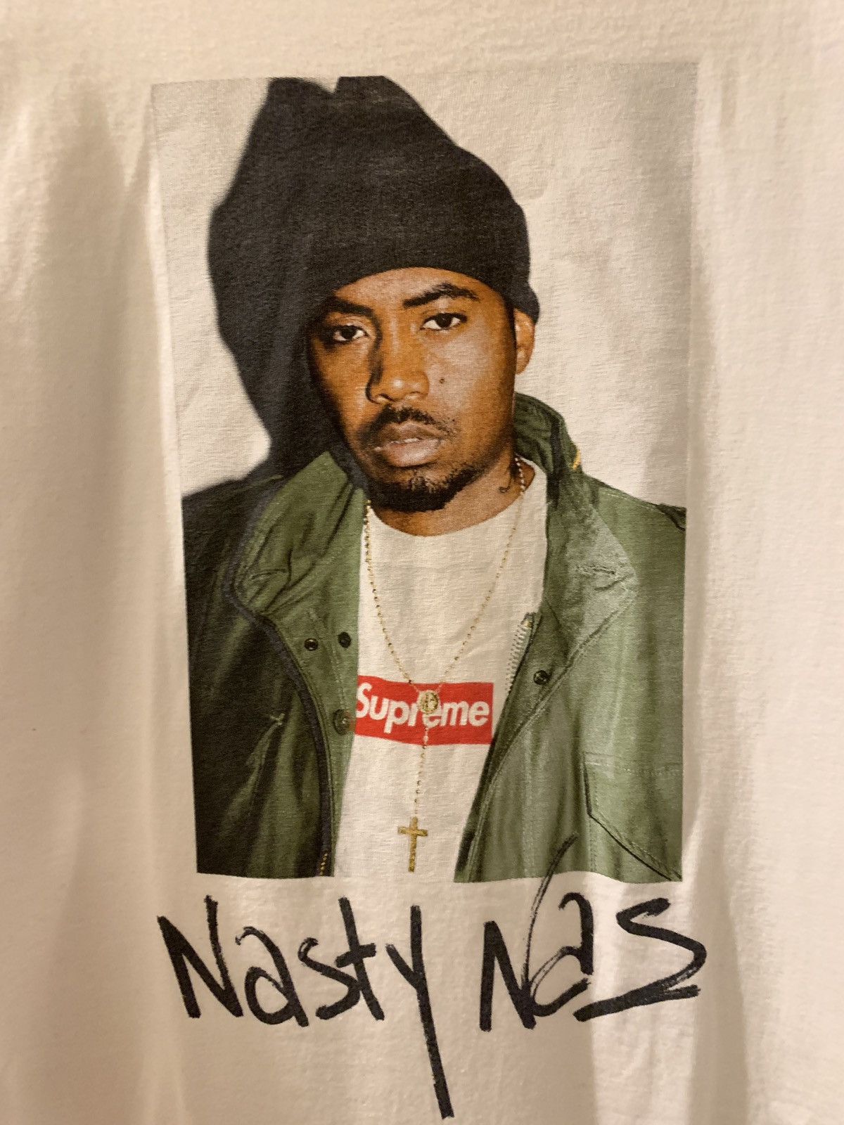 Supreme Nas Tee in White | Grailed