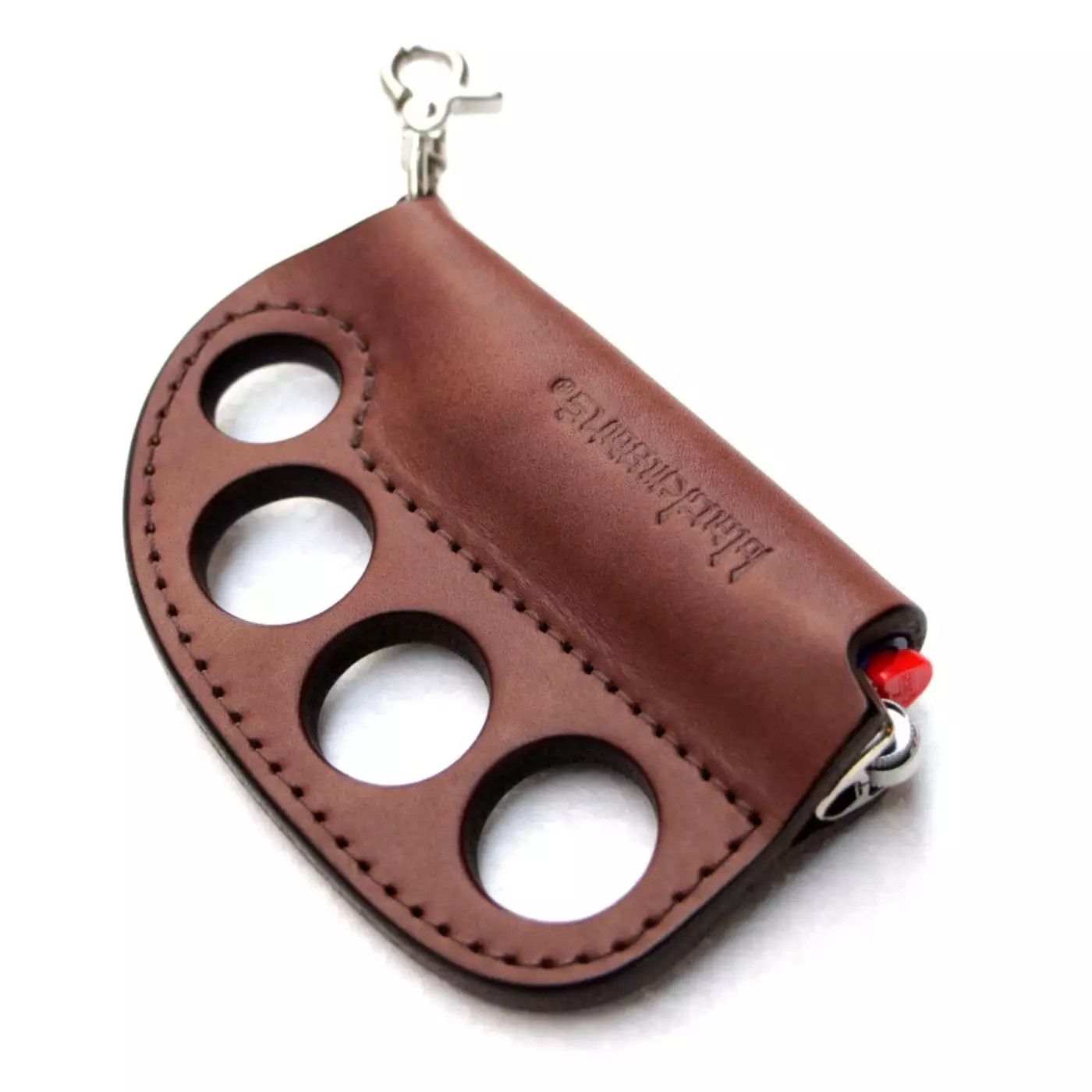 Blackmeans Brown Leather Knuckle Lighter Holder | Grailed
