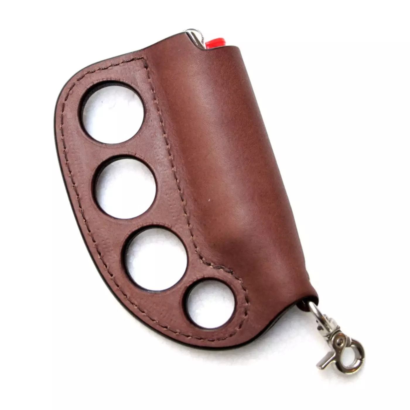 Blackmeans Brown Leather Knuckle Lighter Holder | Grailed